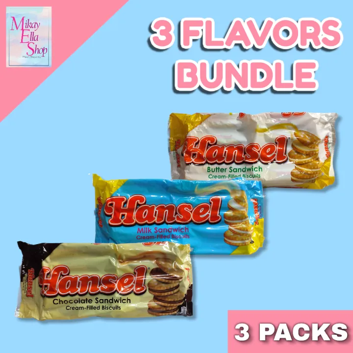 Hansel Sandwich Biscuits 3 Flavors Bundle (3packs x 310g) [Chocolate ...