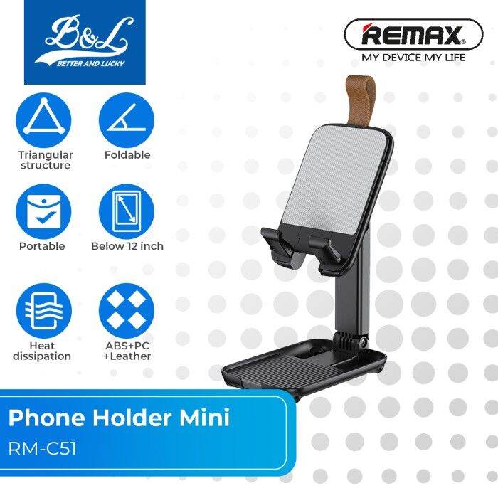 REMAX RM-C51 Mini Phone Tablet Holder Multifungsi Portable | Lazada ...