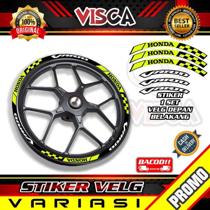Stiker Velg List Velg Motor Stiker Velg Vario Motif Flag 2 | Lazada ...