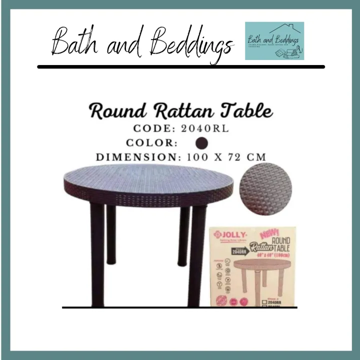 ROUND RATTAN TABLE / JOLLY ROUND TABLE | Lazada PH