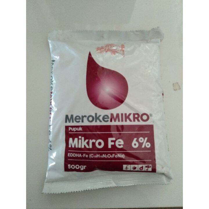 Meroke Mikro FE 6% 500 gr - Nutrisi Mikro Besi Hidroponik Grade ...