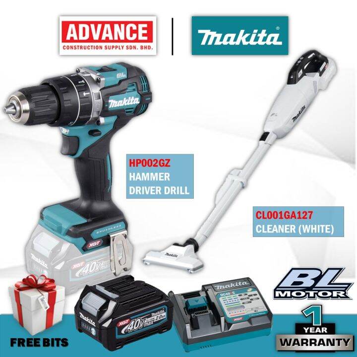 MAKITA 40V Cordless Combo Set RM1990 ( CL001GZ Cleaner / HP002GZ Hammer ... MAKITA 40V Cordless Combo Set RM1990 ( CL001GZ Cleaner / HP002GZ Hammer ...