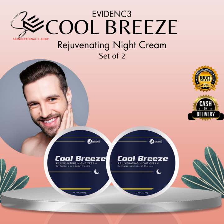 COOL BREEZE REJUVENATING NIGHT CREAM FOR MEN BY EVIDENC3 (SET OF 2) is ...