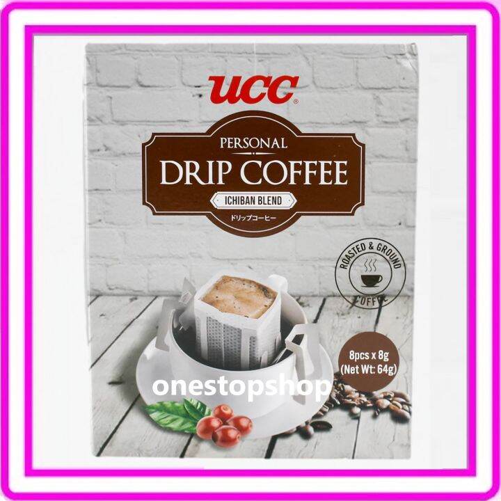 UCC Drip Bag Coffee Ichiban Blend 8 x 8g | Lazada PH
