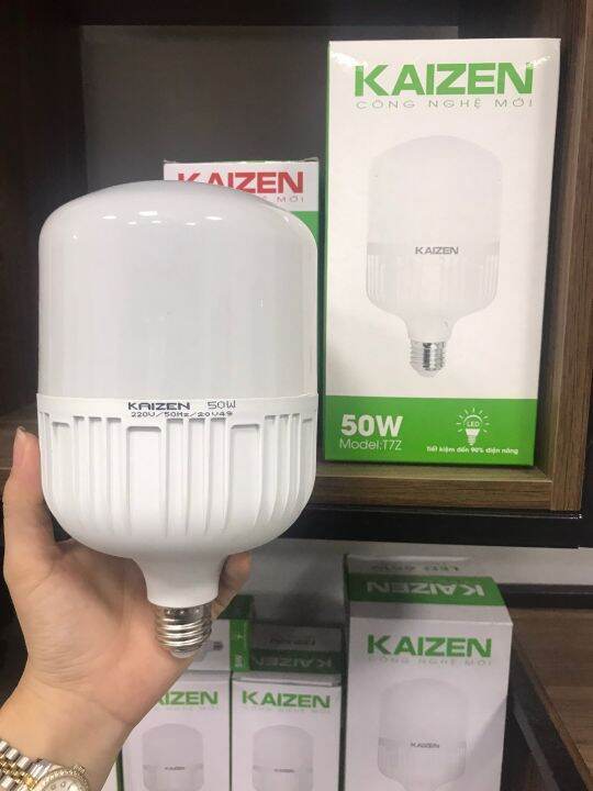 Combo 10 bóng đèn led trụ Kaizen công suất 65-50-40-30-20-15-10-5W đui ...