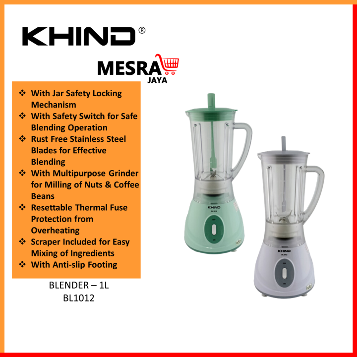 Khind 1L Blender - BL1012 | Lazada