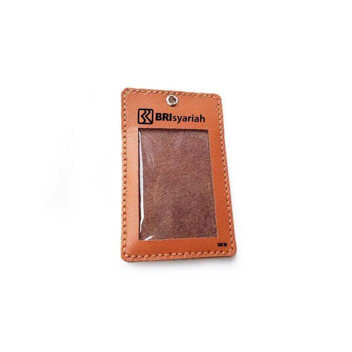 Name Tag Id Kulit Asli Logo Bank BRI Syariah Warna Tan - Tali Id Card ...