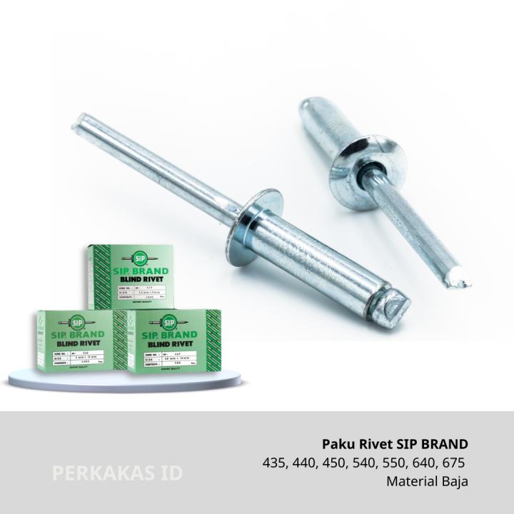Paku Rivet SIP Brand 450 Ukuran Lengkap | Lazada Indonesia