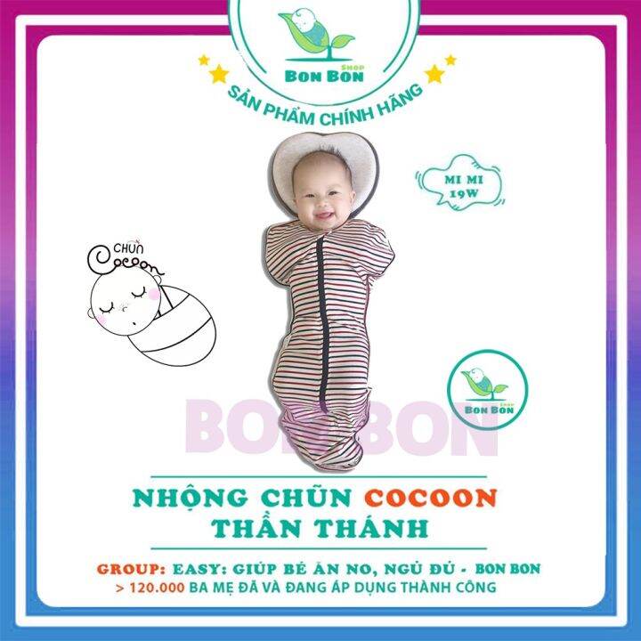 🎀🎀Nhộng Chũn Giúp Bé Ngủ Ngon, Quấn Chũn Cao Cấp Chính Hãng 🎀🎀 COCOON ...
