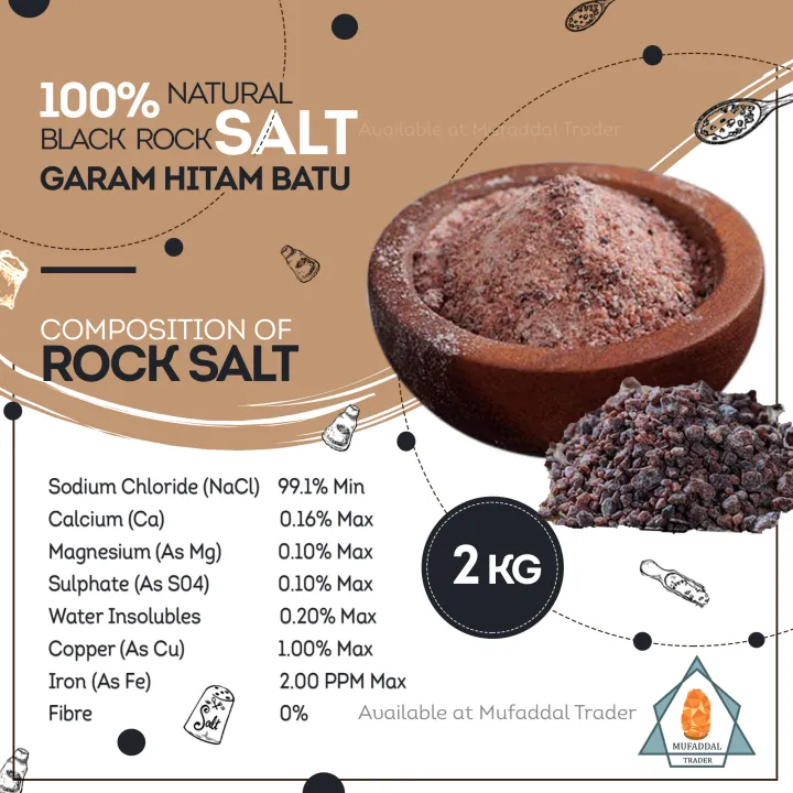 [Set of 4] 500 gm Organic and Halal Himalayan Black Rock Salt - Organik ...