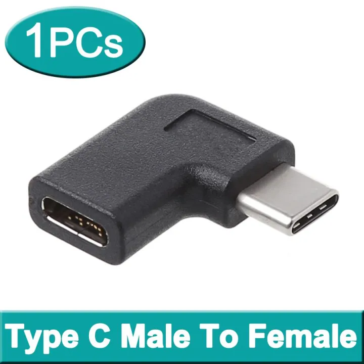 อะแดปเตอร์ 90 Degree Right Angle USB 3.1 Type C Male To Female USBC ...