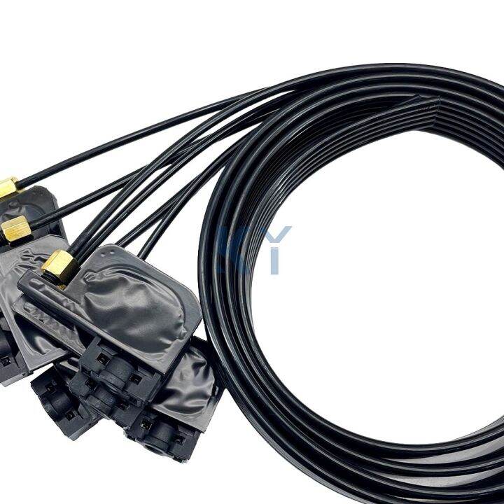 6 Line/Color Ink Tube Hose Pipe Pipe Line 1M With Uv Small Damper Screw ...