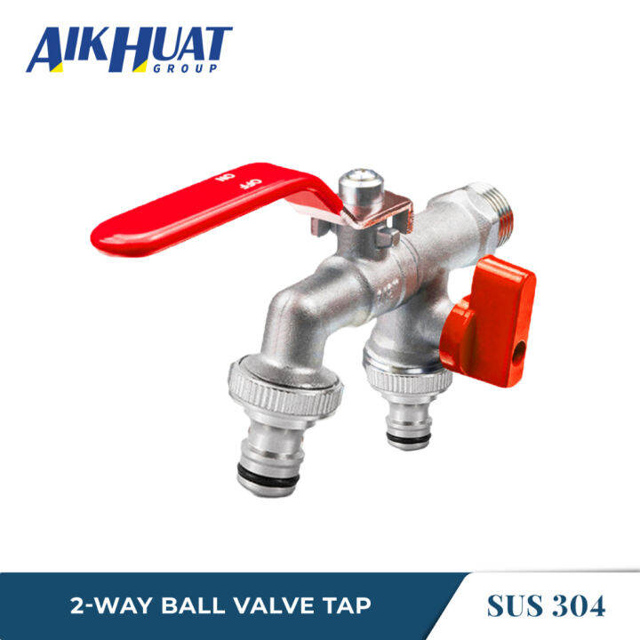 Two Way Ball Valve Tap Garden Water Tap for Washing Machine Water ...