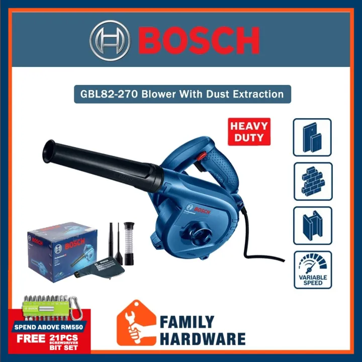 BOSCH GBL82-270 Blower With Dust Extraction Pengekstrak Debu Penghembus ...