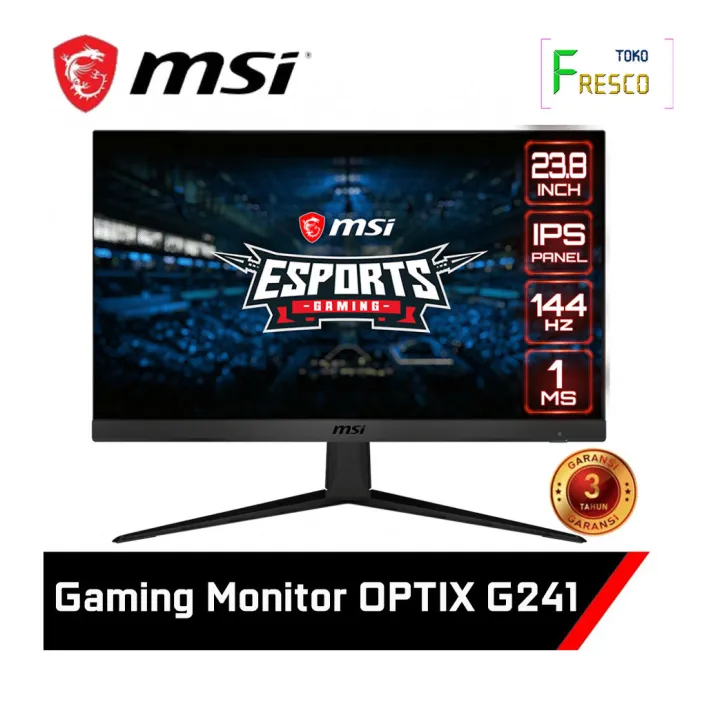 Monitor Gaming 24" MSI Optix G241 |144Hz|1ms|IPS|FreeSync|sRGB 128% | Lazada Indonesia
