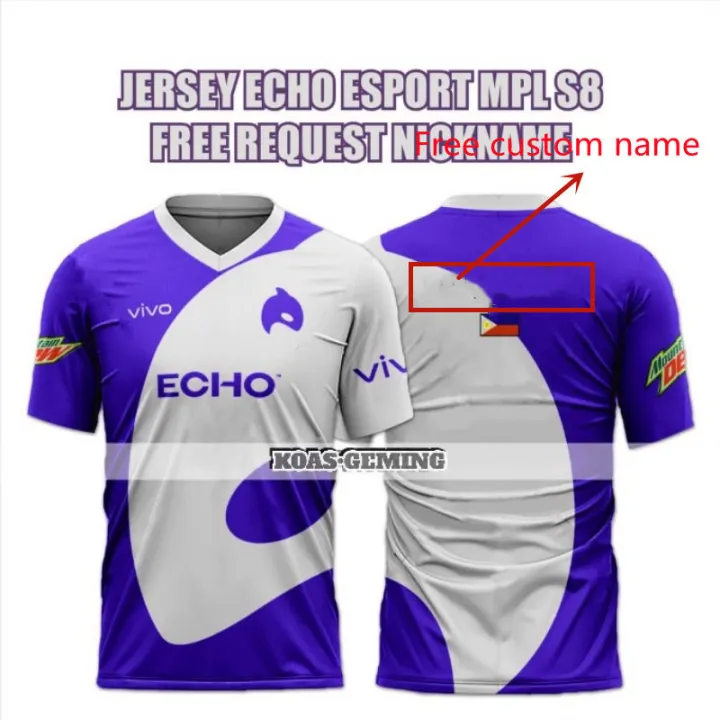 Jersey ECHO ESPORT SPECIAL MPL S8 FREE NICKNAME | Lazada PH