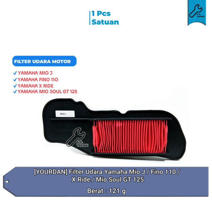 Filter udara Yamaha Mio J/Fino 110/X Ride/Mio Soul GT - YOURDAN ...