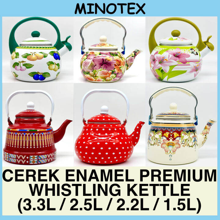 High Quality Enamel Kettle/Kendi Enamel/Whistling Kettle/Cerek Bersiul ...