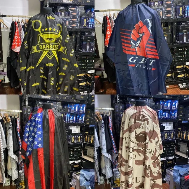 Barber Cape Kapa with Design Barber Damit Balabal Gupit Barbero | Lazada PH