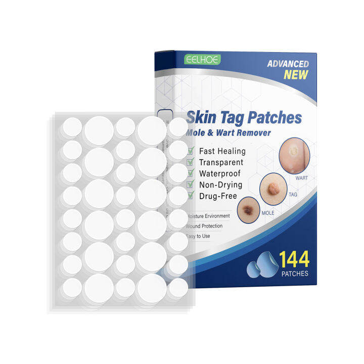 Eelhoe Skin Tags Moles Remover Patches Pimple Wart Treatment Herbal ...