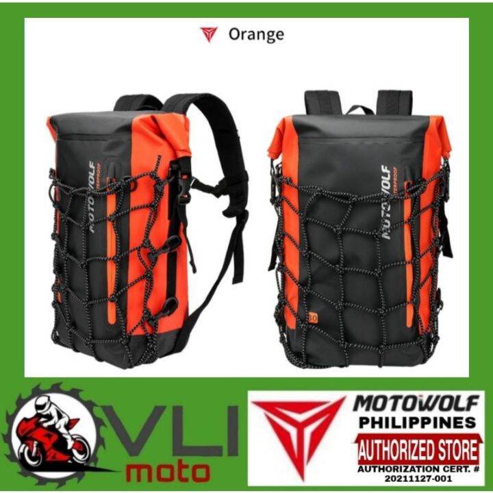 ORIGINAL MOTOWOLF WATERPROOF BACKPACK 30L | Lazada PH