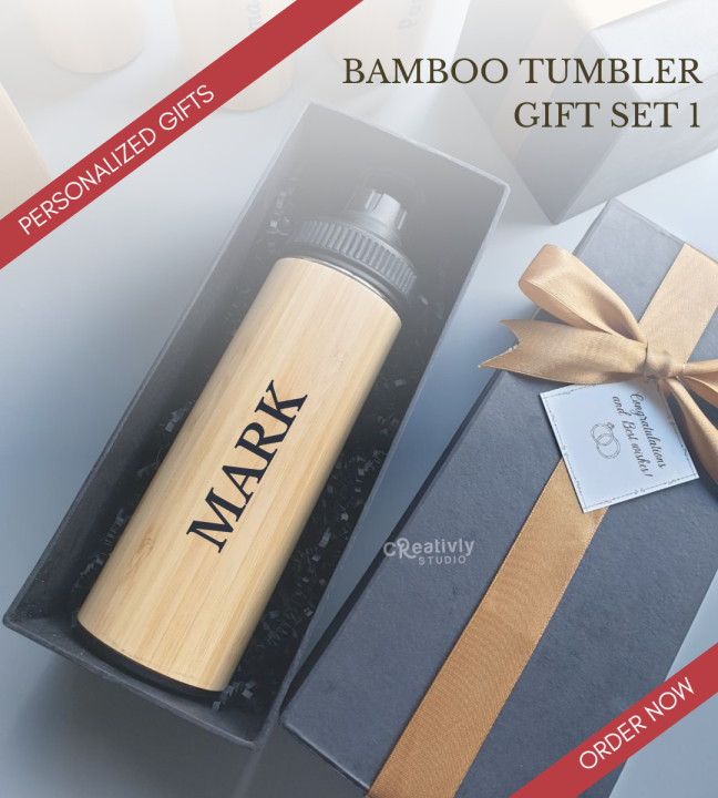 Creativly Studio Bamboo Tumbler Gift Set 1 (Bamboo Tumbler) | Lazada PH