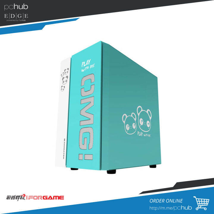 Forgame OMG M TG, mATX, White Blue | Lazada PH