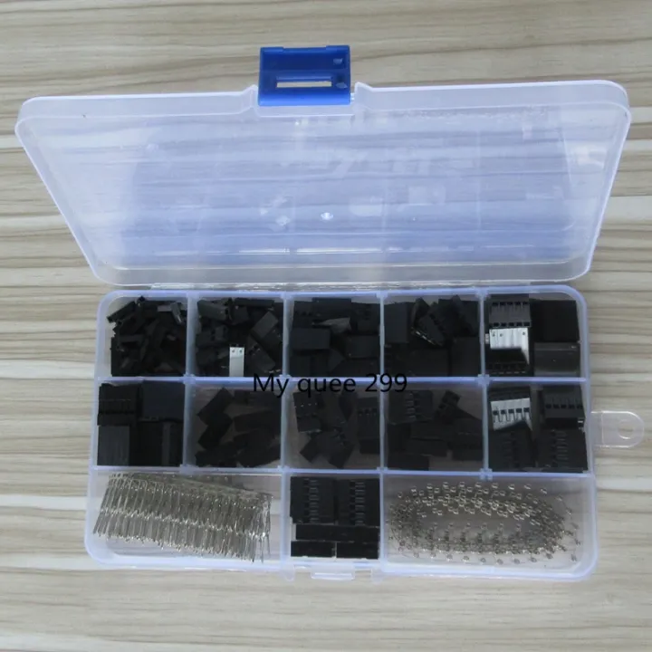 630pcs/A Set Dupont Wire Jumper Pin Header Connector Housing Kit Male Crimp Pins Female Pin ...