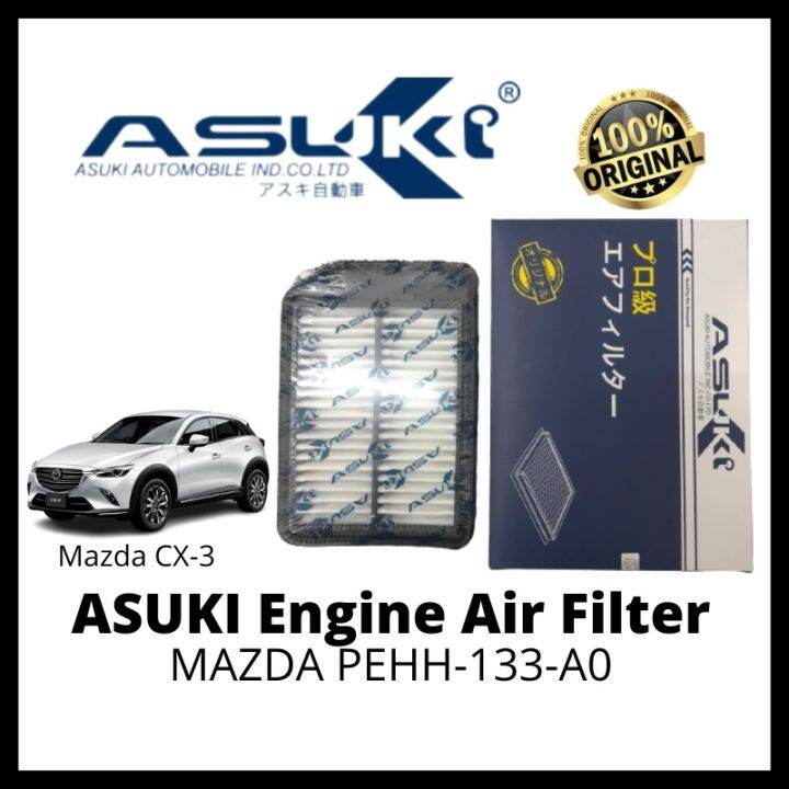 ASUKI Engine Air Filter Mazda CX3 CX-3 Skyactiv Spare Part FA3535 PEHH ...