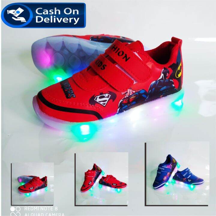 Sepatu Sneaker LED Anak Laki-laki Keren Lucu 1-5 Tahun COD | Lazada ...