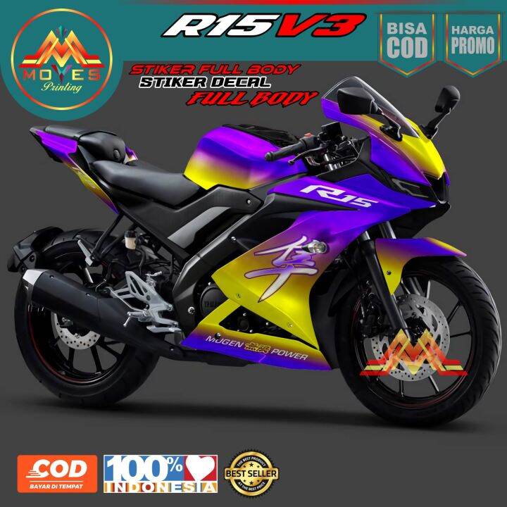 ⭐⭐⭐⭐⭐Motip viral ( cod ) stiker r15 stiker motor r15 v3 stiker full ...