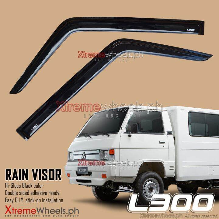 Mitsubishi L300 All Unit 2010-2024 Thailand Slim Thick Black Door Rain ...