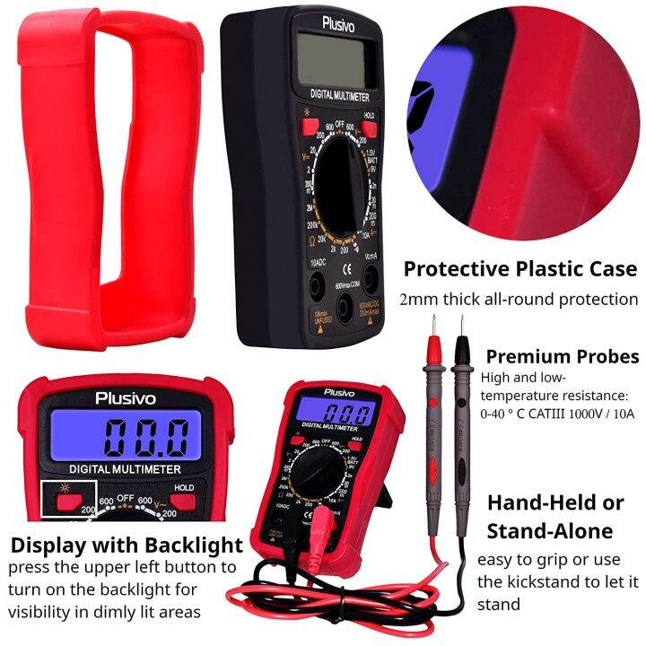 Digital Multimeter for Measuring Voltage, Resistance, Current ...
