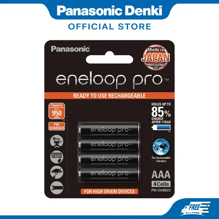 Panasonic Bk 4hcce 4bt Rechargeable Eneloop Pro Battery With Aa Size