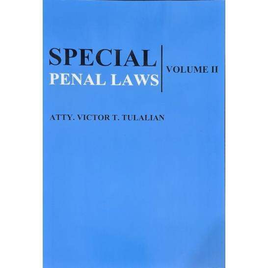 Educational Books Special Penal Laws Volume II Lazada PH