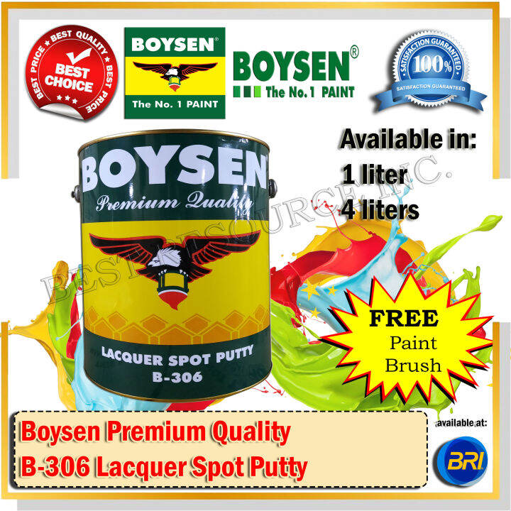 Boysen Premium Quality BS 306 Lacquer Spot Putty 1liter | 4liters ...