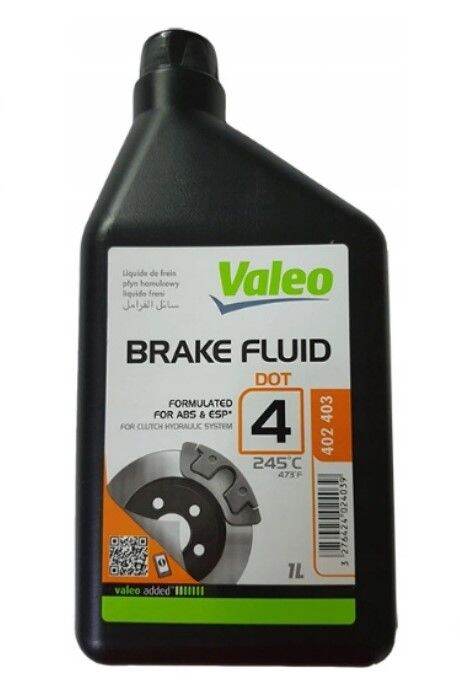 VALEO Premium High Performance Brake Fluid DOT 4 Size: 1 Litre / Bottle ...