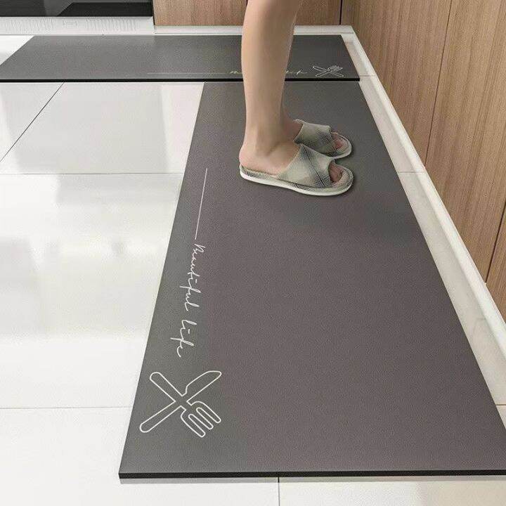 Hot selling kitchen floor mat, washable and erasable door mat, water ...