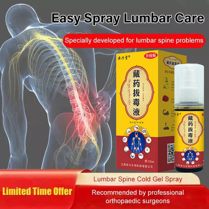 【3 Days Effective】Pain relief spray Arthritis Lumbar Back pain reliever ...