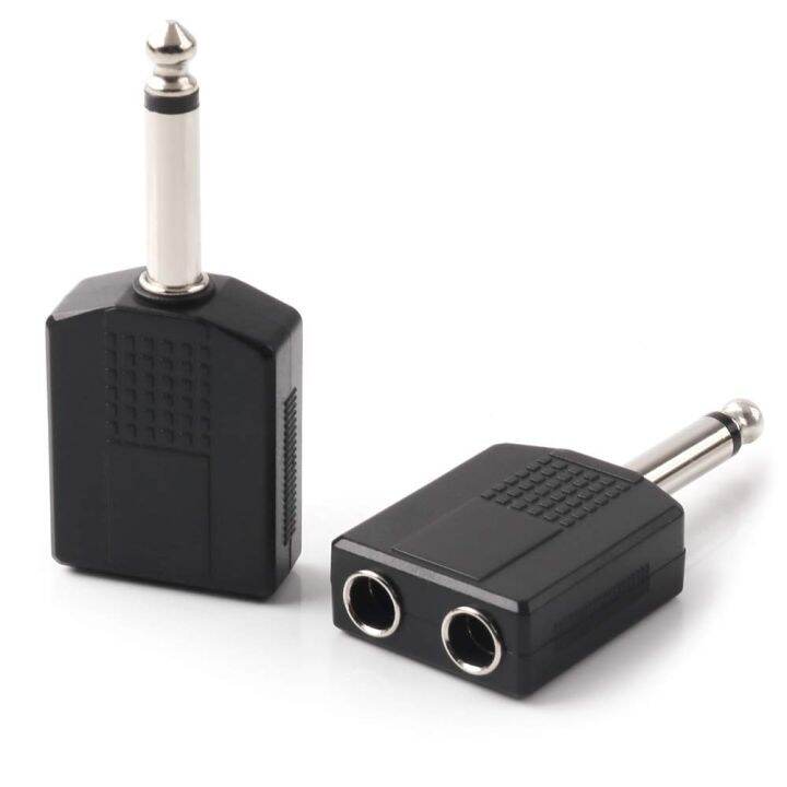 [Hot K] 1/4" Stereo Audio Jack Plug Adapter Single Male to Female 6 ...