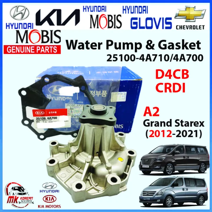 [GENUINE] Water Pump & Gasket . D4CB. CRDI. for A2-Engine. Grand Starex ...