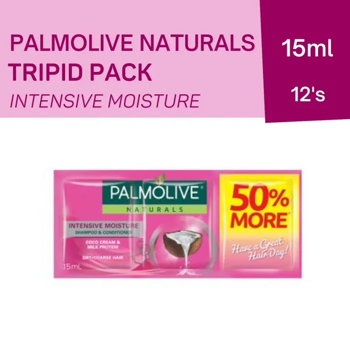 Palmolive Naturals Shampoo Intensive Moisture (Tripid Sachet - Pink ...