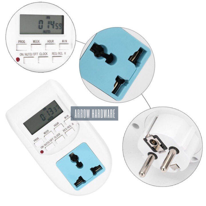 Energy Saving Timer Plug Programmable Electronic Plug Timer Socket