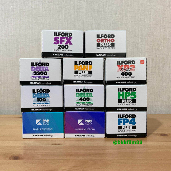 ฟิล์มขาวดำ Ilford ครบๆ ทุกรุ่น 35mm Film Made in England ฟิล์มถ่ายรูป ...