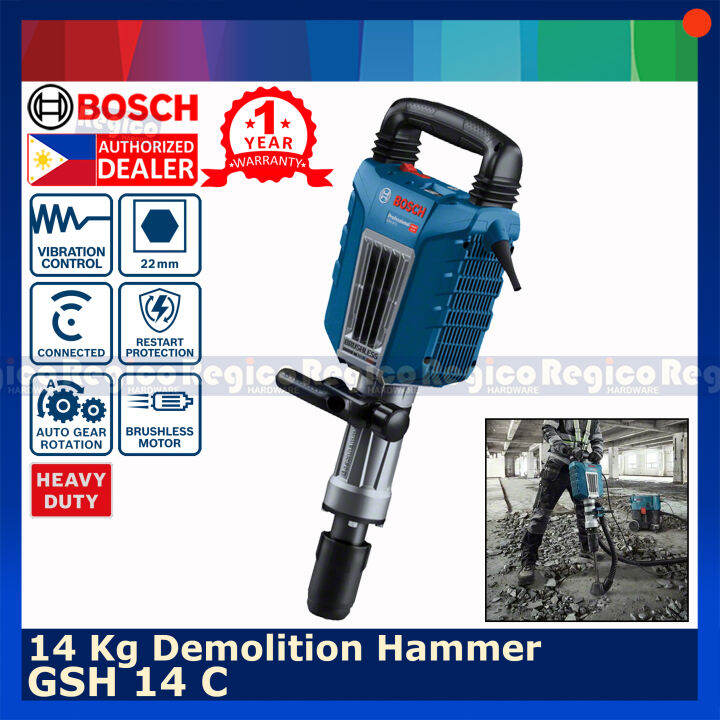 Bosch GSH 14C 1750w Brushless Breaker Demolition Hammer Bosch Blue Line Regico Hardware | Lazada PH