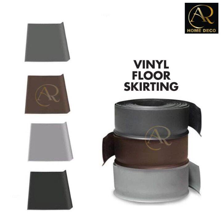 ARHD PVC Vinyl Flooring Skirting Floor Skirt Wall Line Getah Lantai ...