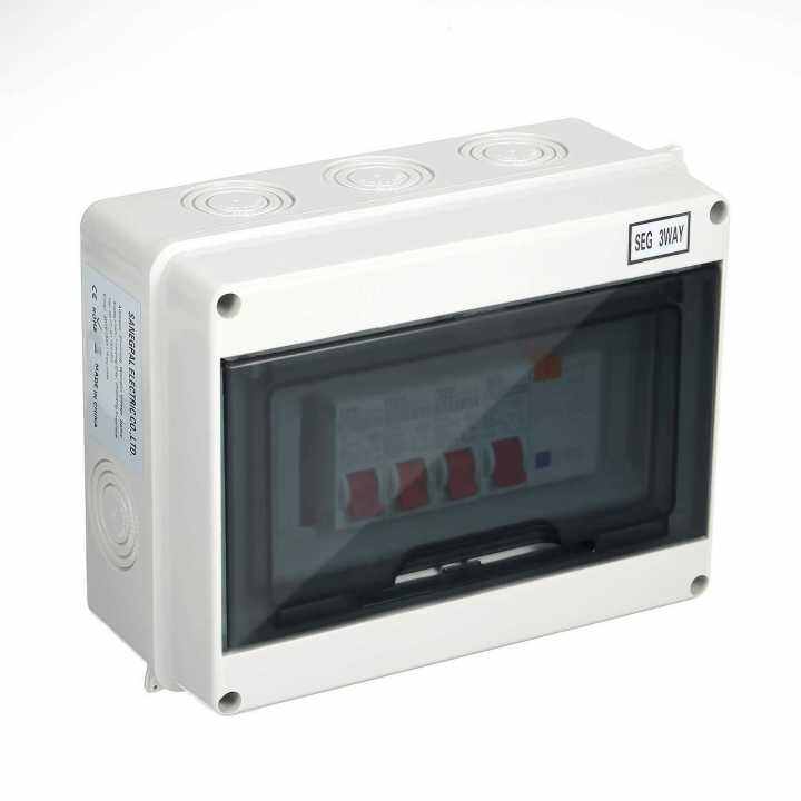 Safe And High-Efficiency 3 Way Garage Caravan Consumer Unit 63A 30mA ...