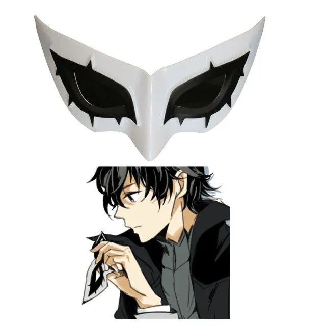 P5 Persona 5 Cosplay Kurusu Akira Joker Cosplay Wig Mask Hair Wig ...