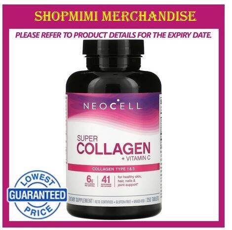 NeoCell Super Collagen Type 1 and 3 plus C 250 Tablets (Laz Top Seller ...
