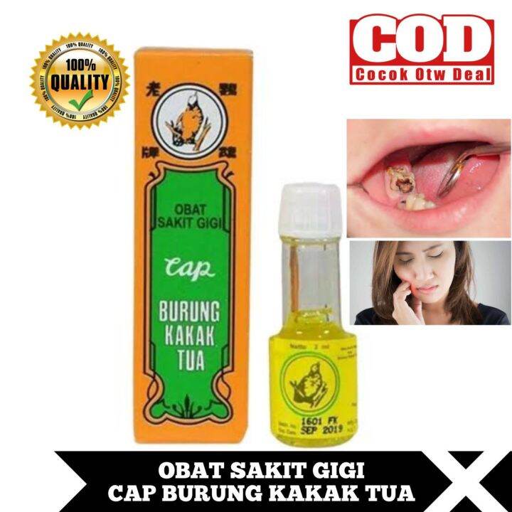 Obat Sakit Gigi Cap Burung Kakak Tua - Meredakan Sakit Gigi, Gigi ...